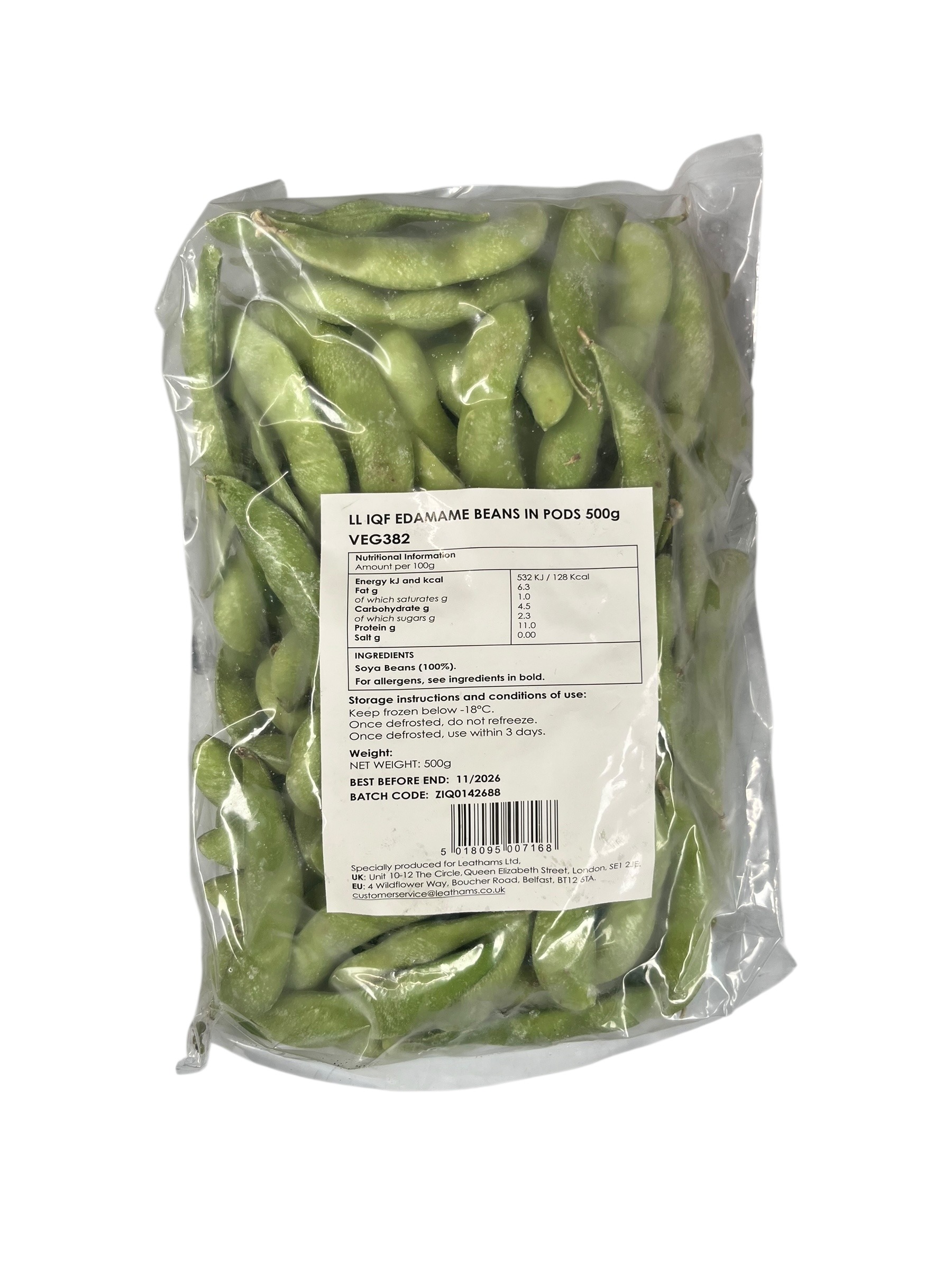 Frozen Edamame in Pod (500g) - Kerry's Fresh
